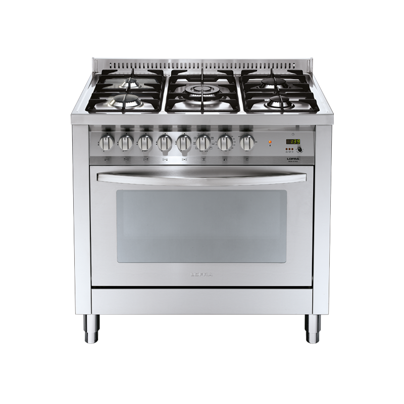 LOFRA PG96MF/C 90x60 Cucina Professional con piano inox - 5 fuochi gas di cui 1