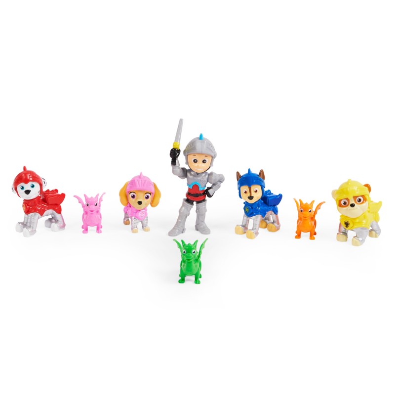 PAW Patrol PAT' PATROUILLE RESCUE KNIGHTS - MULTIPACK 8 FIGURINES ...