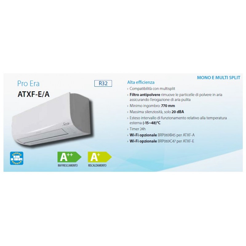 Daikin ATXF35E ARXF35E Condizionatore Climatizzatore 12000BTU Siesta Pro Era A++/A+ Inverter ...