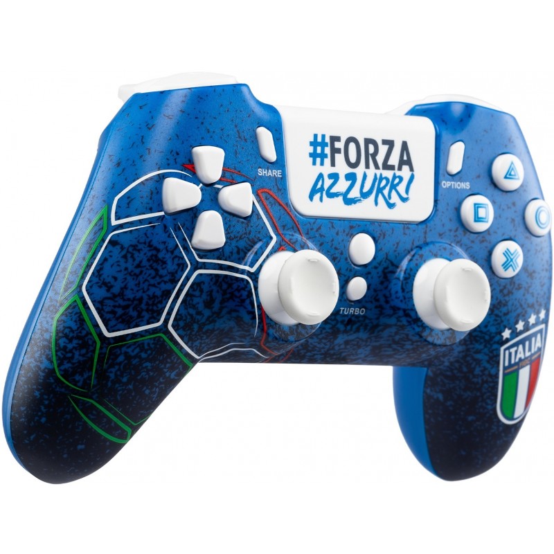Qubick ACP40173 Gaming Controller Blue Bluetooth/USB Gamepad Analogue ...
