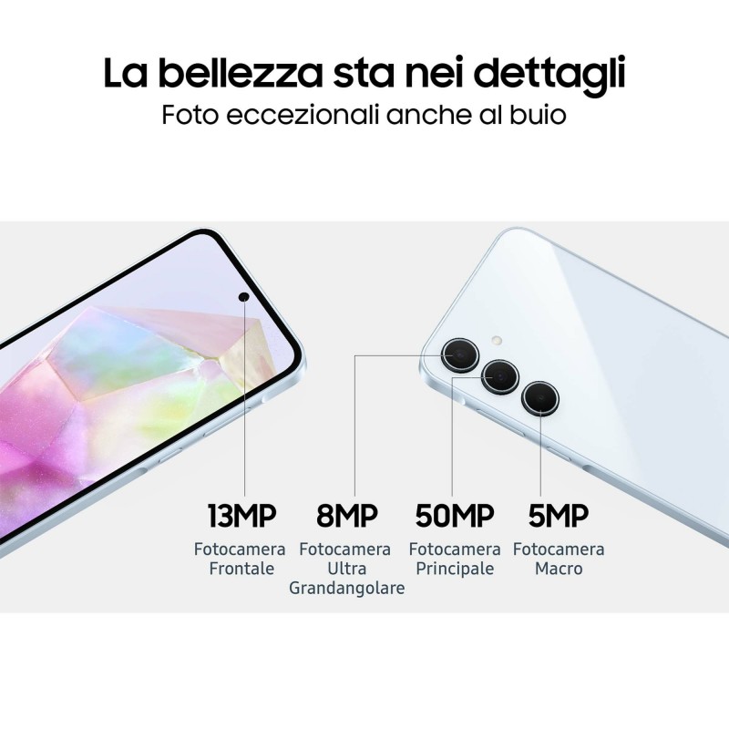 Samsung Galaxy A35 5G 16,8 cm (6.6") Double SIM hybride Android 14 USB Type-C 6 Go 128 Go 5000 ...