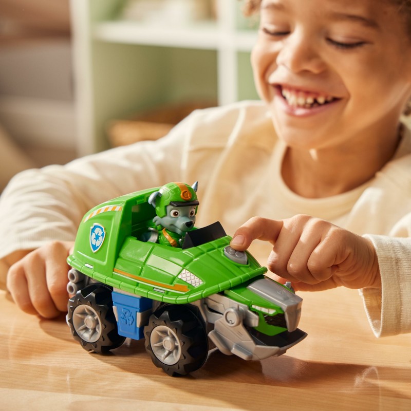 PAW Patrol Jungle Pups, Turtle Vehicle de Rocky, vehículo de juguete ...