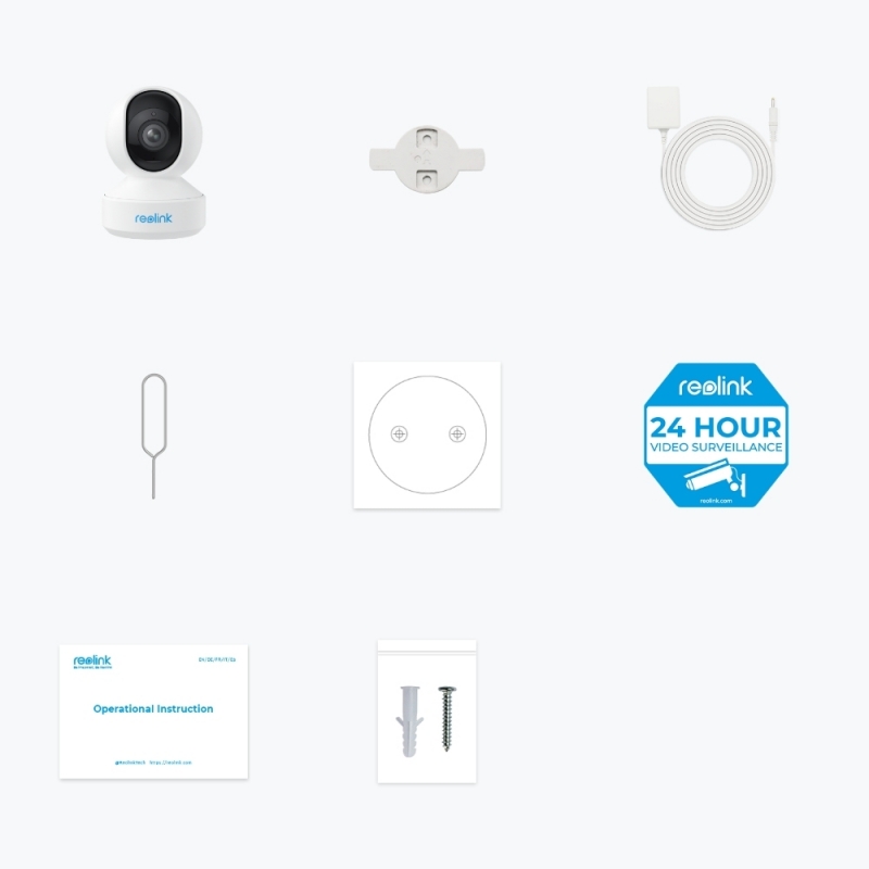 Reolink E Series E340 - 5MP Indoor Wi-Fi Camera, Pan & Tilt, 3X